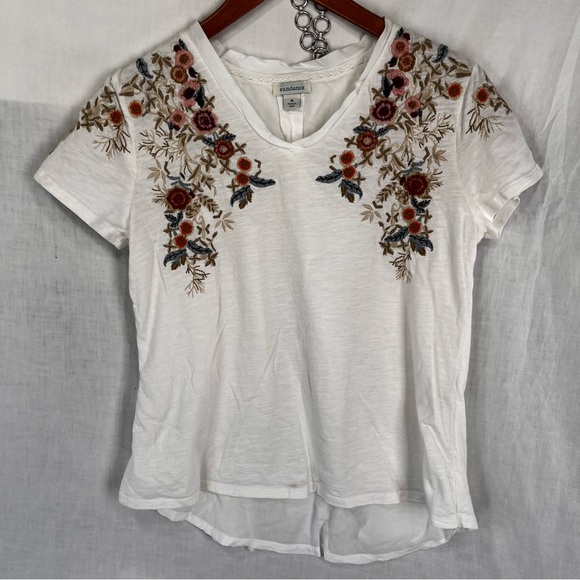 Sundance | Tops | Sundance Embroidered Women Medium Shirt Cotton Floral ...